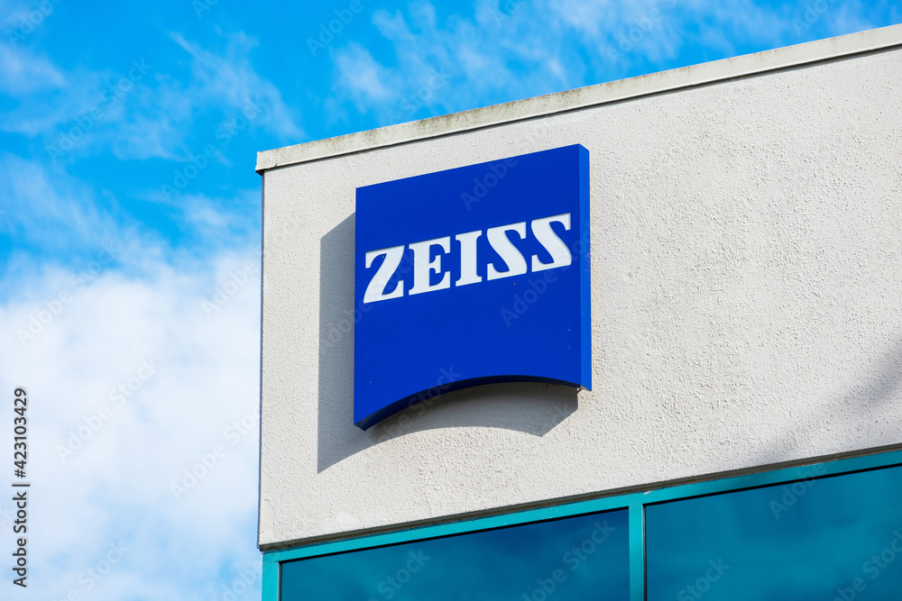 Zeiss logo, sign. Carl Zeiss AG is a German manufacturer of optical ...