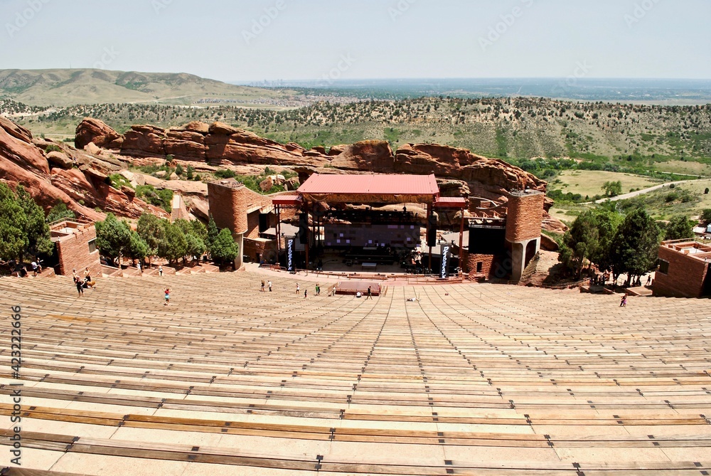 Morrison, Colorado: Red Rocks Amphitheater is an open-air amphitheatre ...