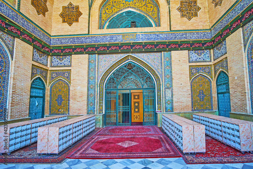 Main entrance of Shah's Mosque in Tehran, Iran Stock Photo | Adobe Stock