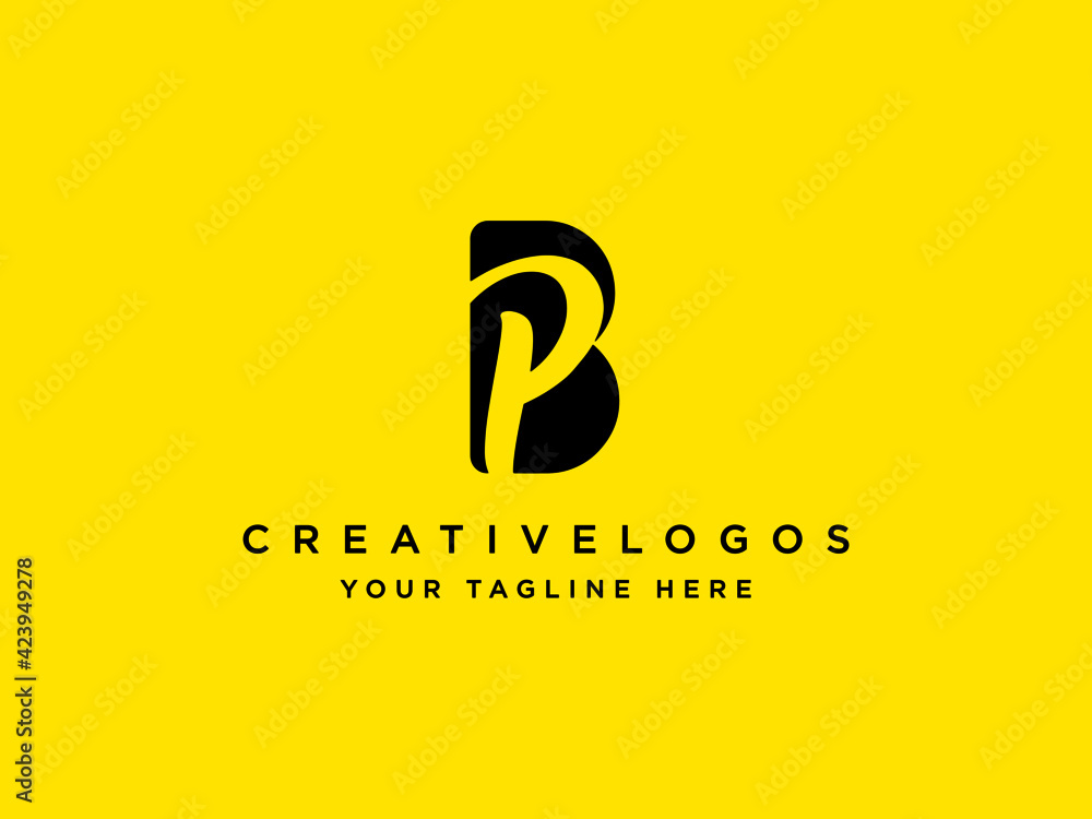 Vetor Alphabets PB Logo, Letter PB Logo, Initials PB Logo, Letter BP ...