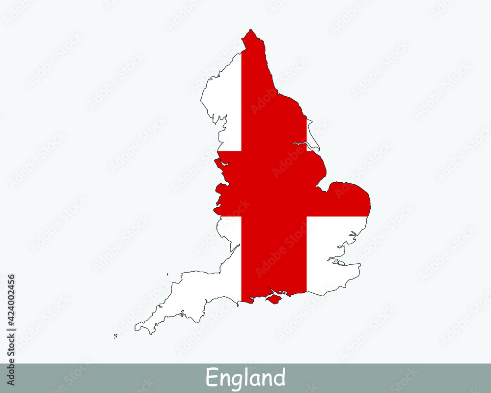England Flag Map Animated Map Of UK With White Background Stock Video