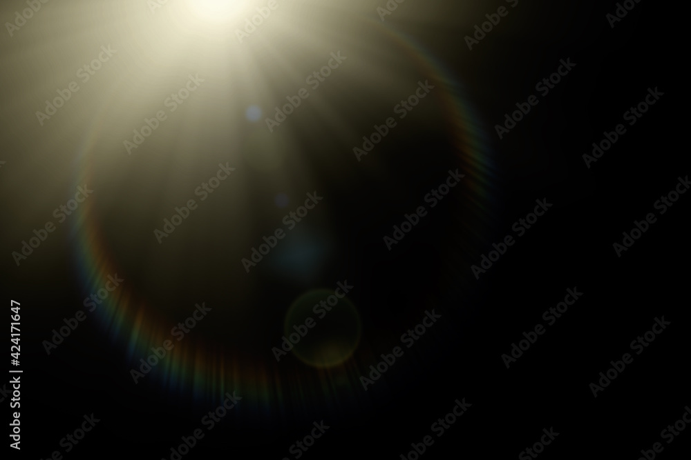 Abstract lens flare, lighting effect elements, solar energy, sun light ...