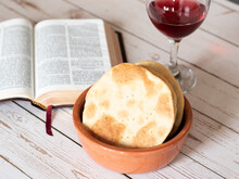Bread And Red Wine Free Stock Photo - Public Domain Pictures