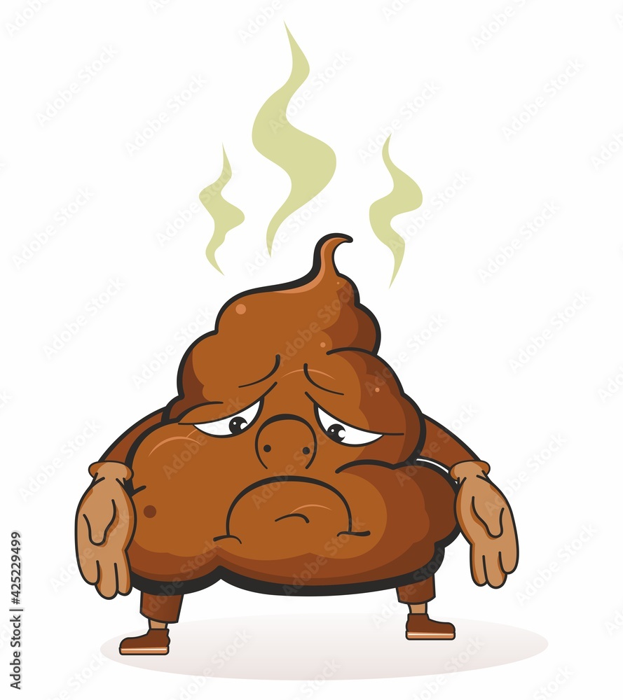 Стоковое векторное изображение «Poop emoticon. Funny Poop Character ...