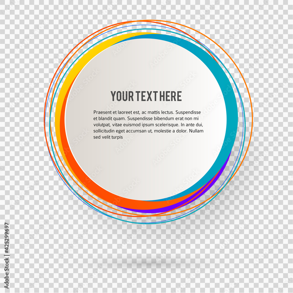 Label blank template, white background and Blurry gradient with lines ...