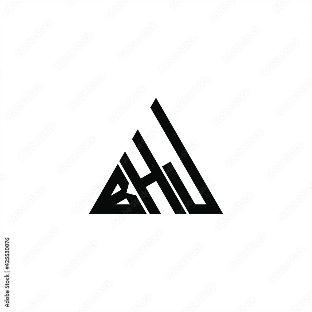 B H J letter logo creative design. BHJ icon Stock Vector | Adobe Stock