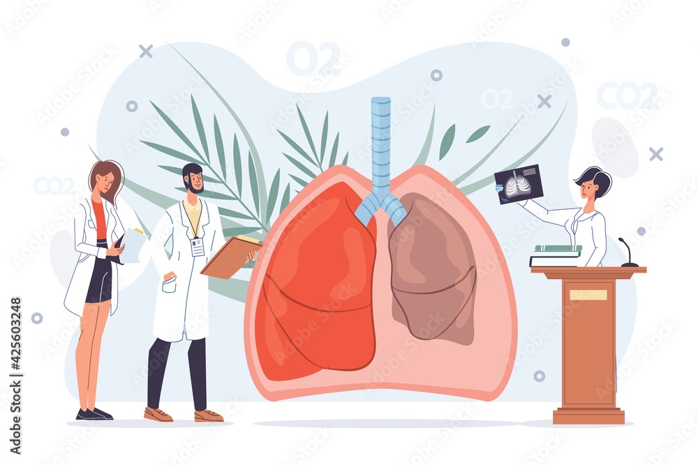 Cartoon flat doctor characters at work,physicians with medical devices ...