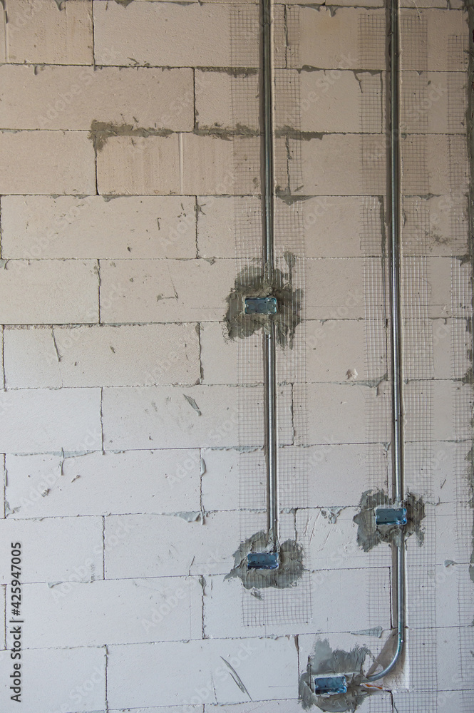 Power steel boxes and electrical metal conduit for cable or network ...