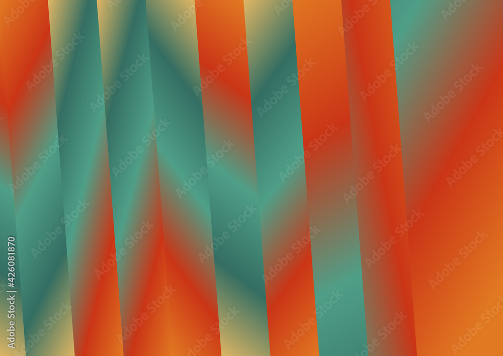 Red Orange and Blue Gradient Parallel Vertical Lines Background Stock Vector | Adobe Stock