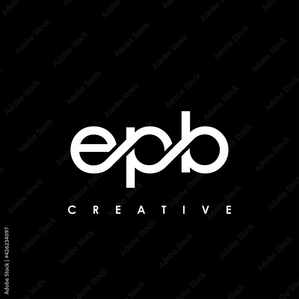 EPB Letter Initial Logo Design Template Vector Illustration Stock ...