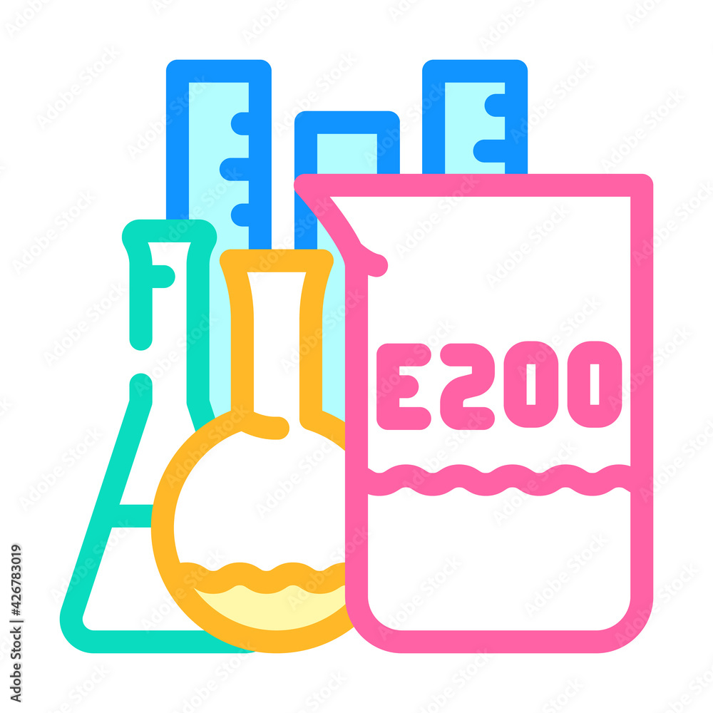 chemical inventory food additives color icon vector. chemical inventory ...