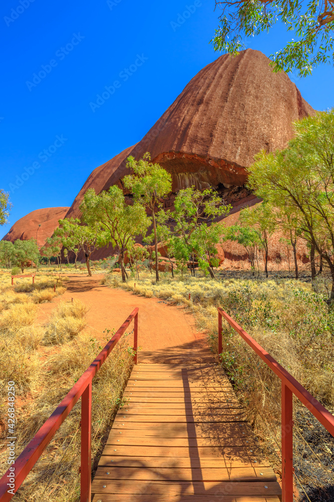 Footpath along Lungkata walk connecting Kuniya walk to Mala carpark of ...