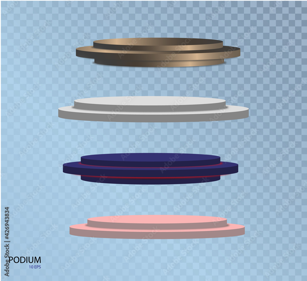 Podium for dance and plastics, topless. Vector. Stock Vector | Adobe Stock