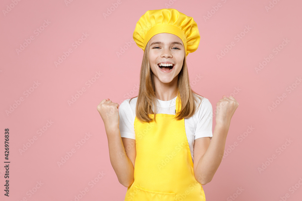 Teen girl chef cook confectioner baker housewife mother's helper in ...