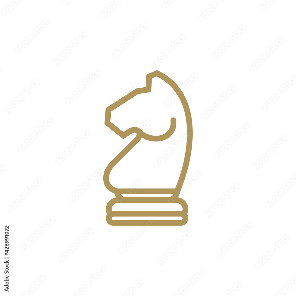 Chess logo design vector illustration, Creative Chess logo design ...