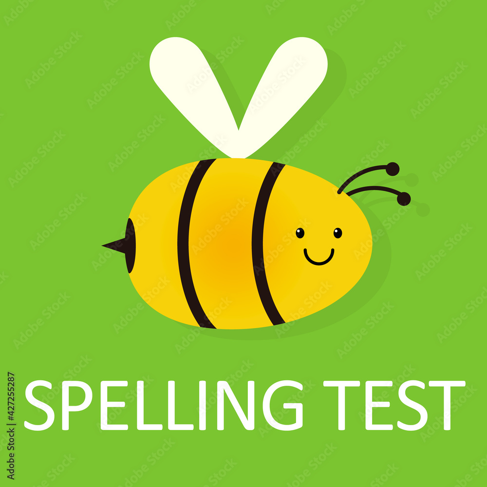 Spelling test design. Clipart image Stock Vector | Adobe Stock Spelling test design. Clipart image Stock Vector | Adobe Stock