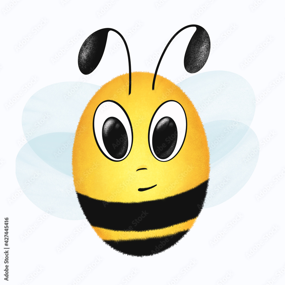 Cute bee clipart, bees illustration, bug, png clip art, digital summer ...
