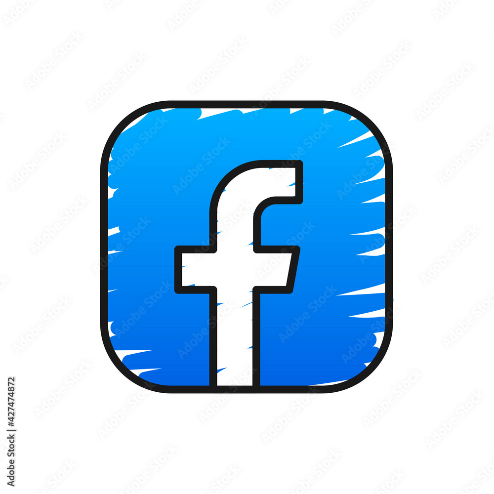 Hand Drawn Facebook Logo Hand Drawn Facebook Messenger Logo On