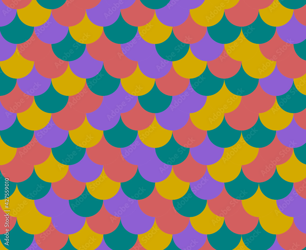 เวกเตอร์ Stock Patrón de tejas de colores pastel ordenadas en hileras ...