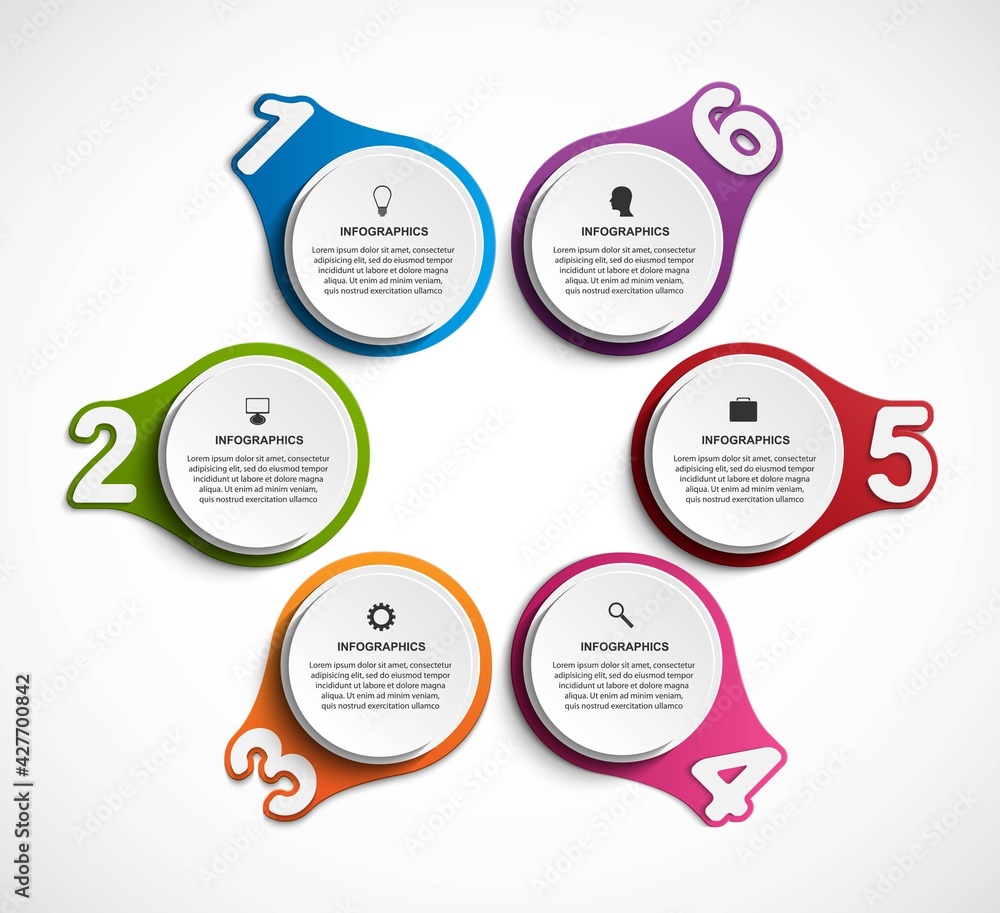 Infographic design organization chart template for business ...