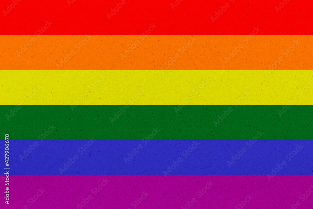 lgbt flag on cardboard paper Stock Photo | Adobe Stock
