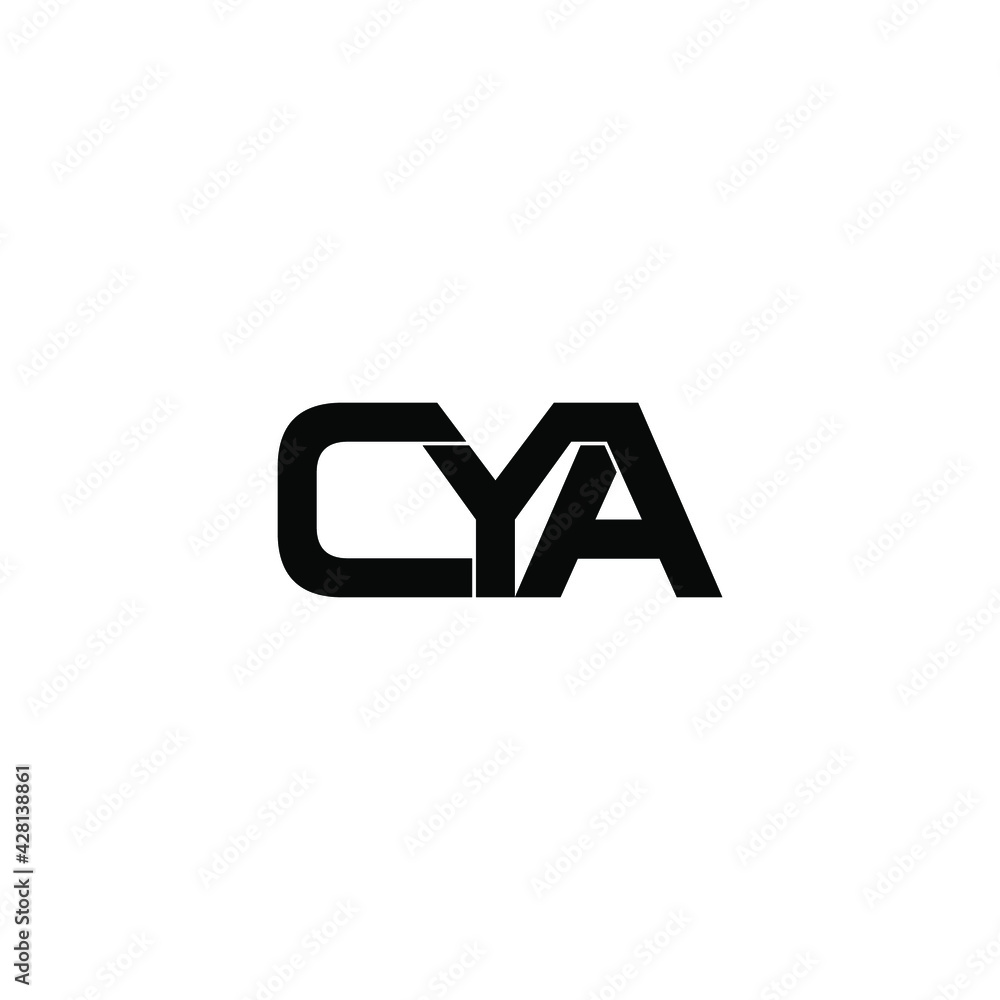 cya letter original monogram logo design Stock Vector | Adobe Stock