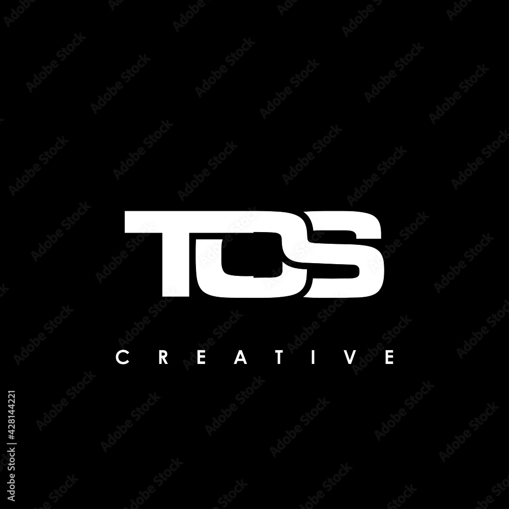 TOS Letter Initial Logo Design Template Vector Illustration Stock ...