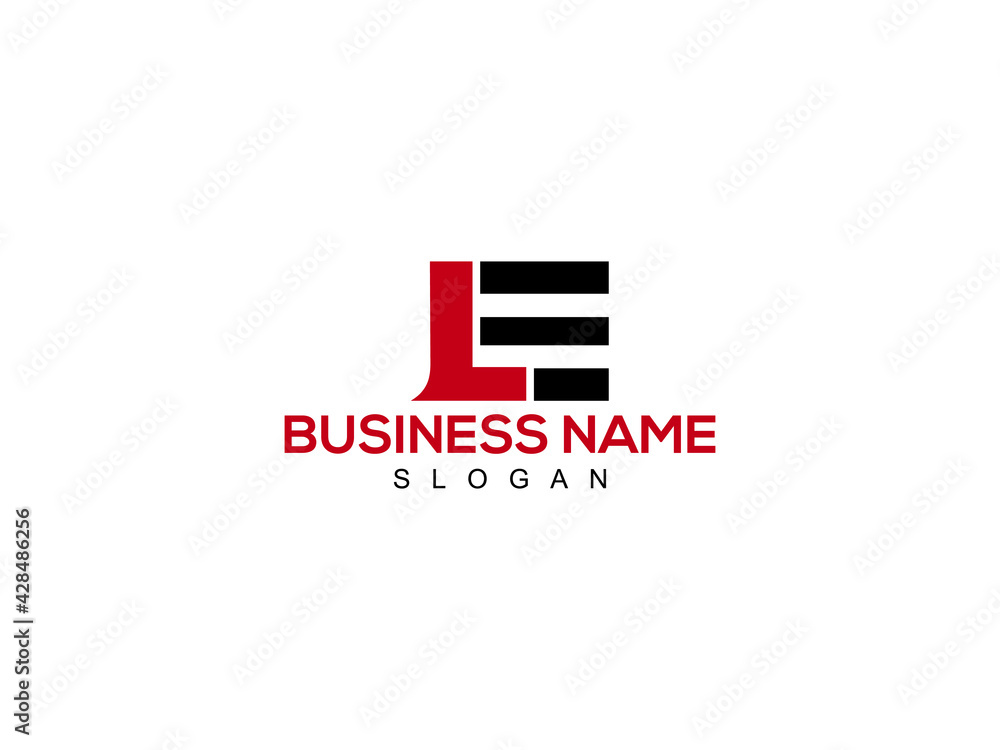 Letter LE Logo, le logo icon vector for business Stock Vector | Adobe Stock