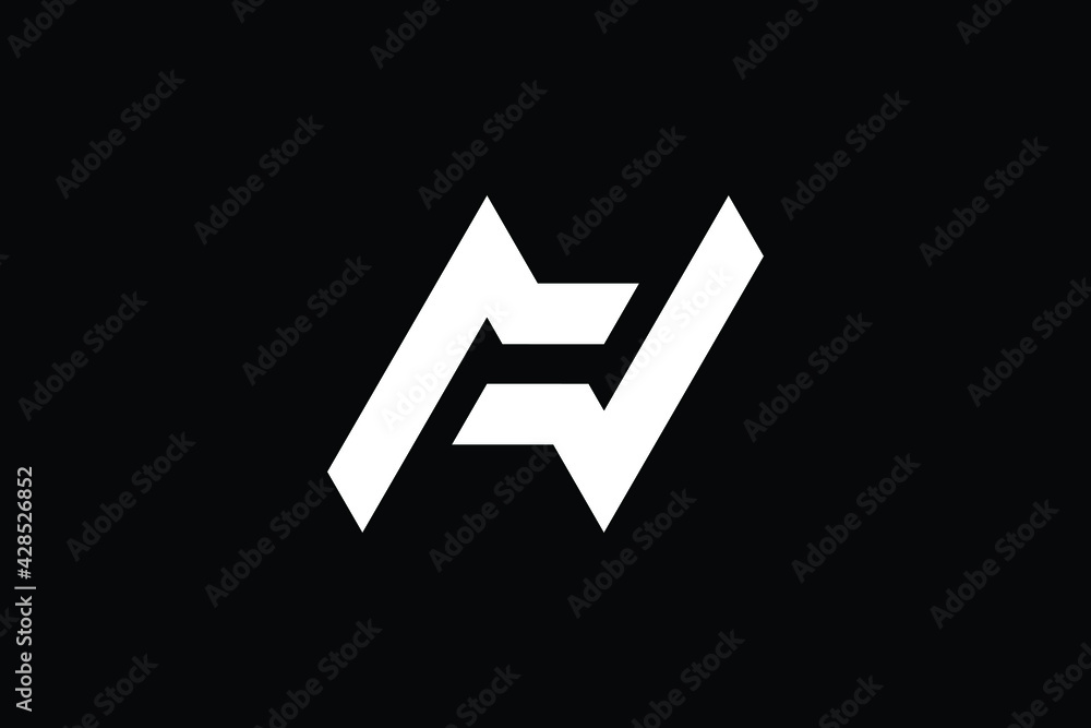 Creative Innovative Initial NH logo and HN logo. N Letter Minimal ...