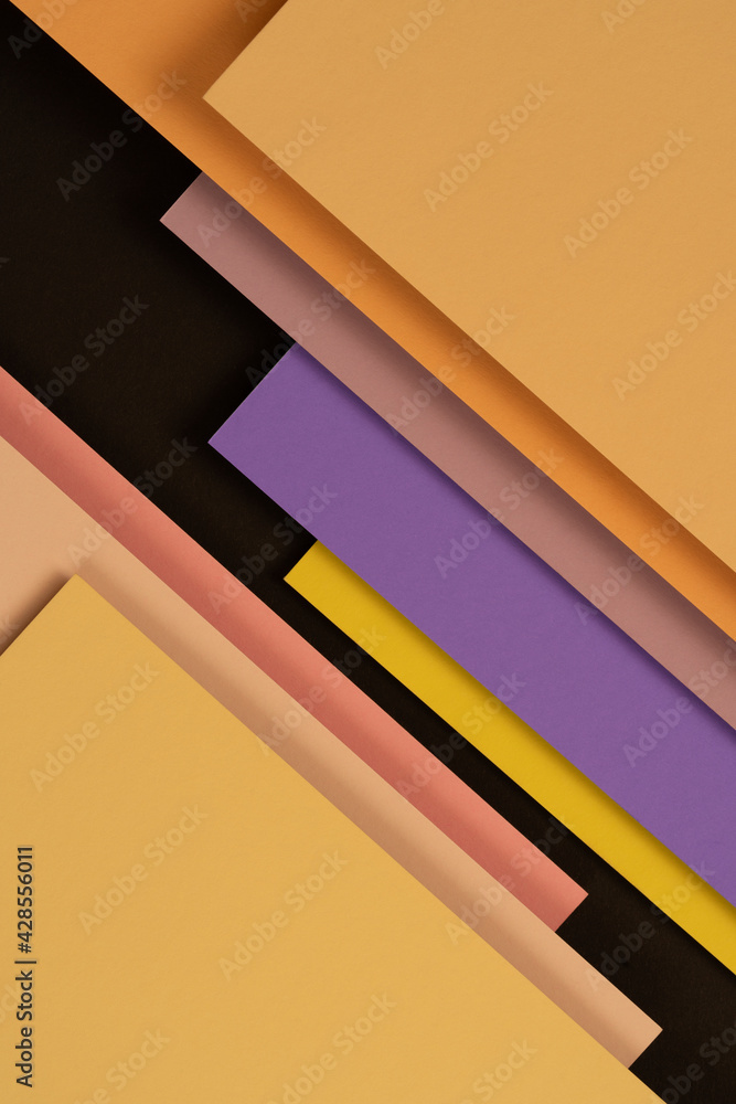 Multicolored set of paper as an abstract modern background.Abstract ...