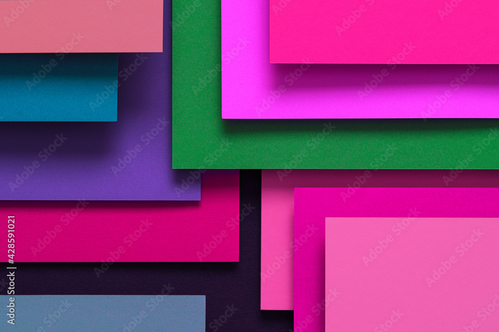Multicolored abstract paper background.Modern design template for ...