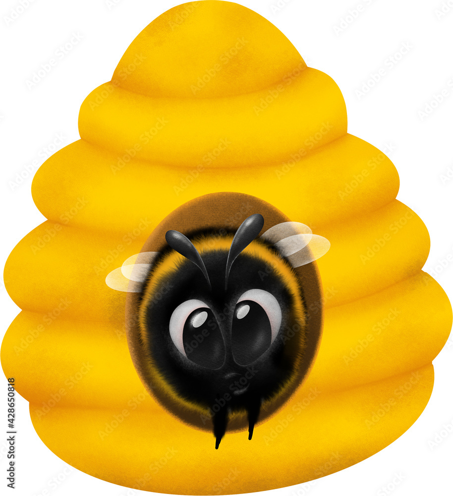 Cute bee clipart, bees illustration, bug, png clip art, digital summer ...
