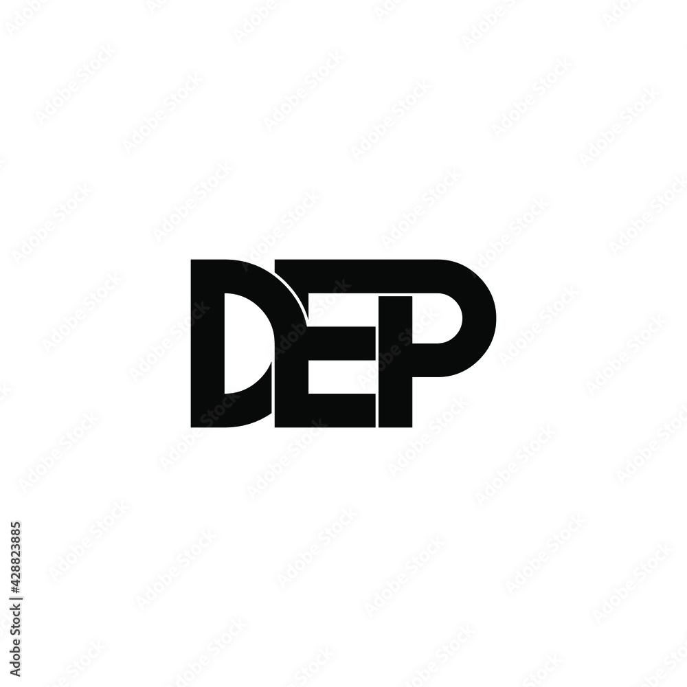 dep letter original monogram logo design Stock Vector | Adobe Stock