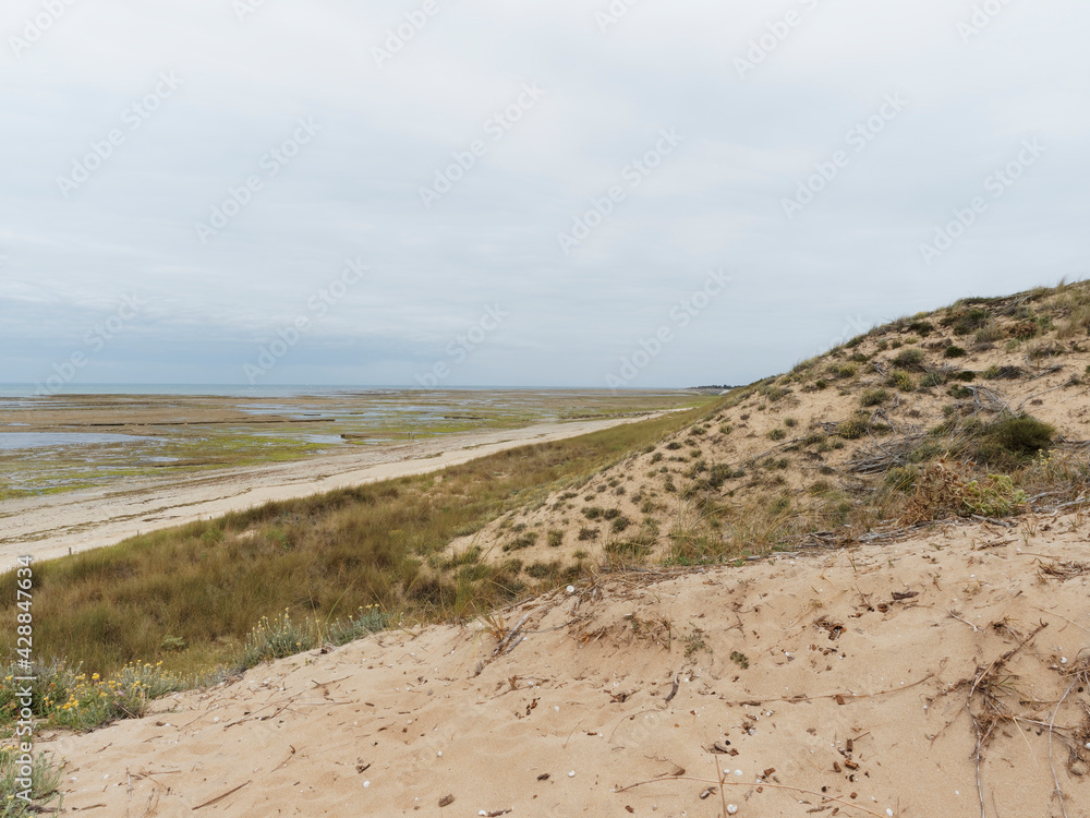 Photo Stock Île de Ré ou Ré la blanche dans le Golfe de Gascogne en ...
