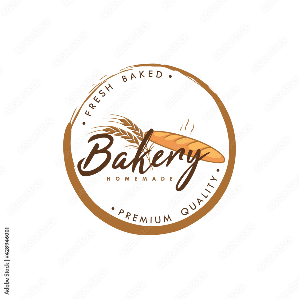 Bakery and Dessert Logo, Zen Bakery Logo, Simple Bakery Logo Vector ...