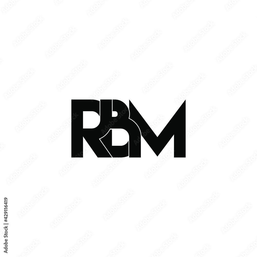 rbm letter original monogram logo design Stock Vector | Adobe Stock