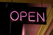 Pink Neon Open Sign Free Stock Photo - Public Domain Pictures