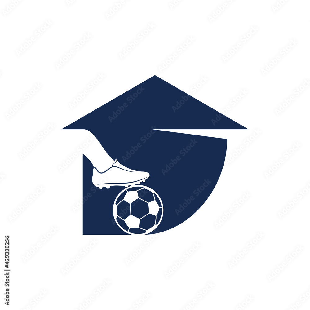 House Soccer logo design vector illustration, Creative Football logo ...