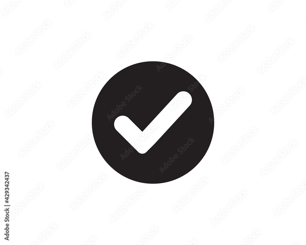 Vektor Check mark icon. tick symbol. Positive check mark logo flat icon ...