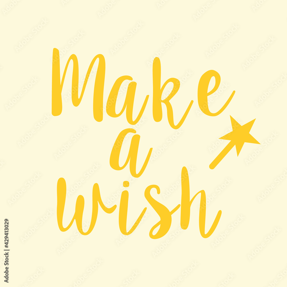 Congratulations Make a Wish lettering sign quote typography ...