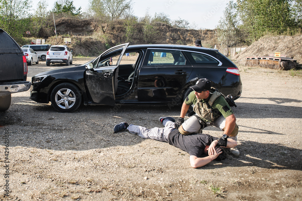 Army Soldiers detachment during complex anti-terrorist exercises ...