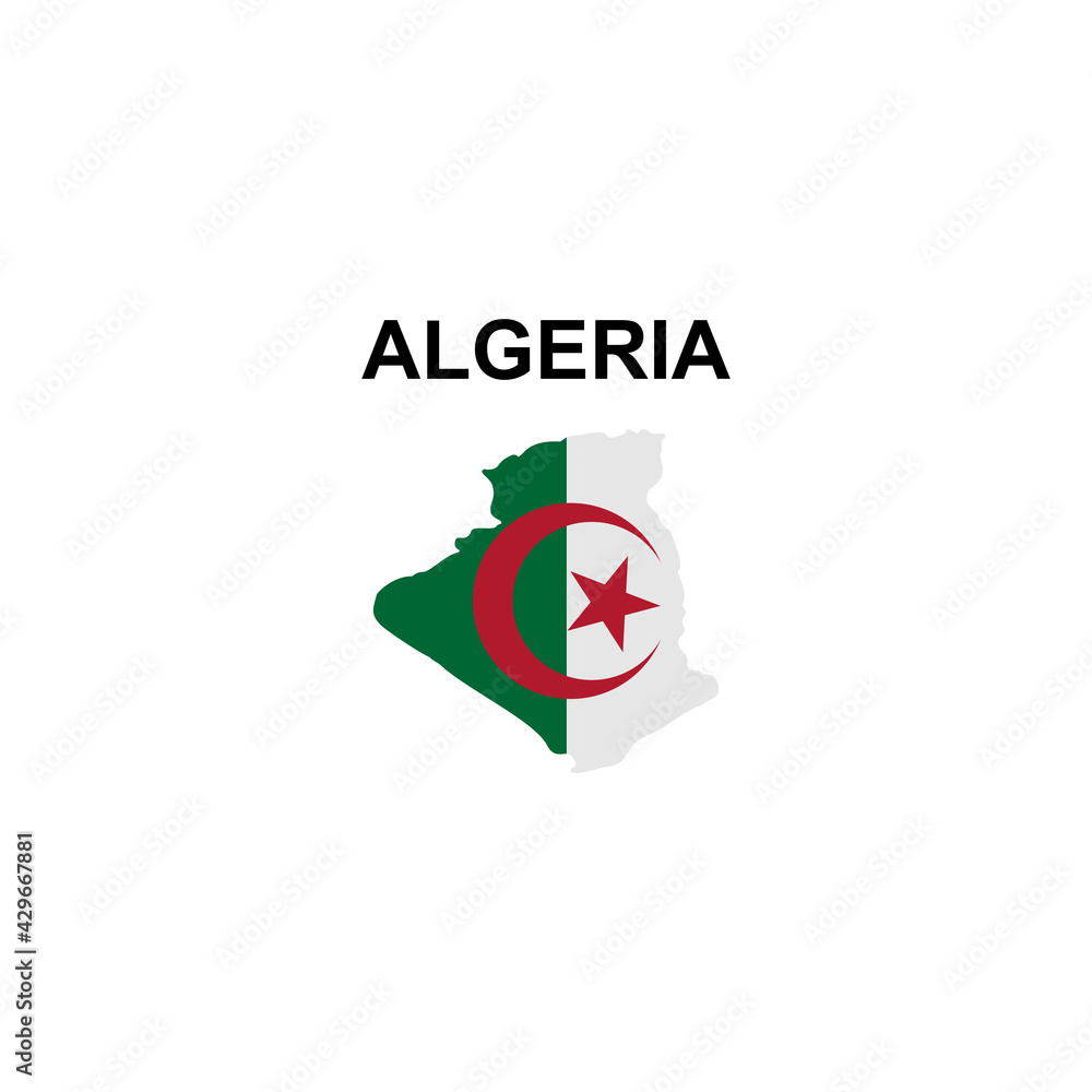 maps of Algeria icon vector sign symbol Stock Vector | Adobe Stock