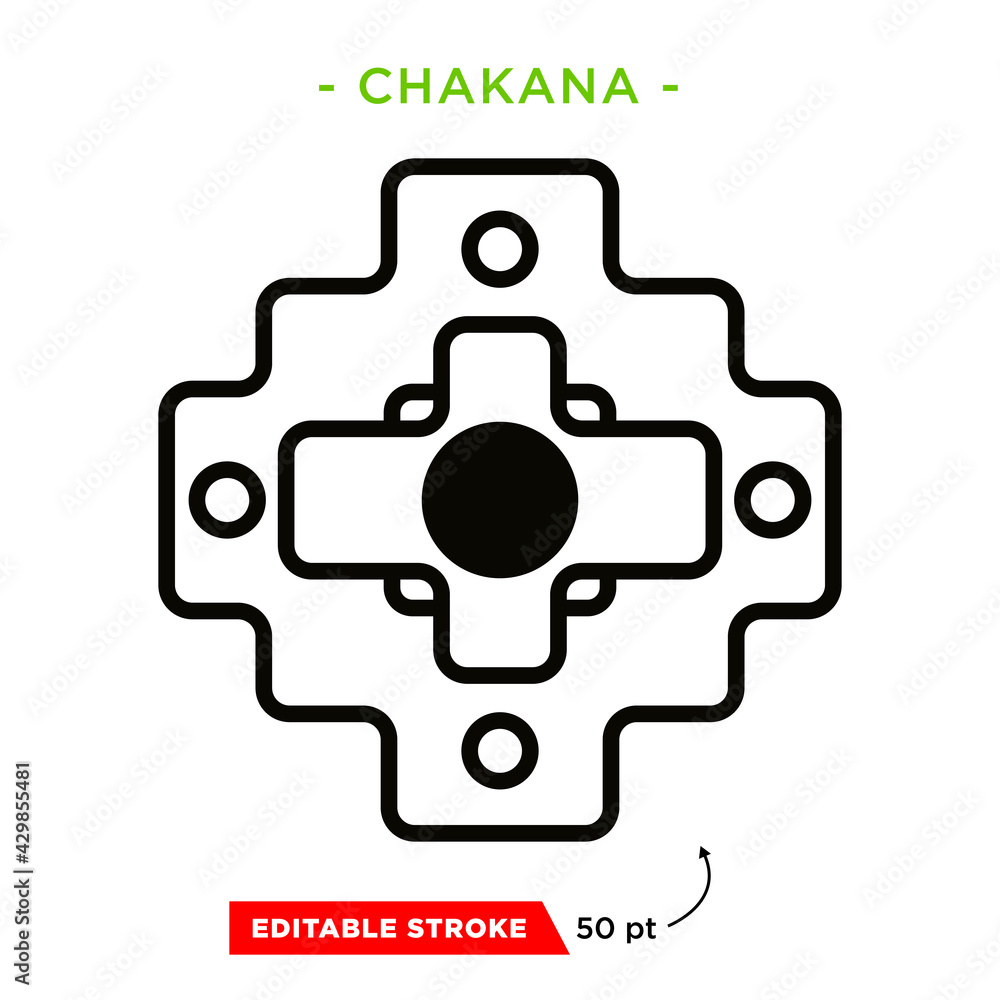 Inca Cross Chakana, Inti Raymi Ecuador, Peru emblematic symbol of an ...
