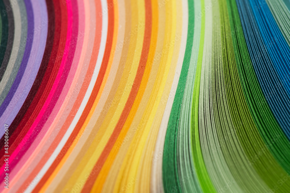 rainbow colors paper composition.Color spectrum banner. Colorful ...