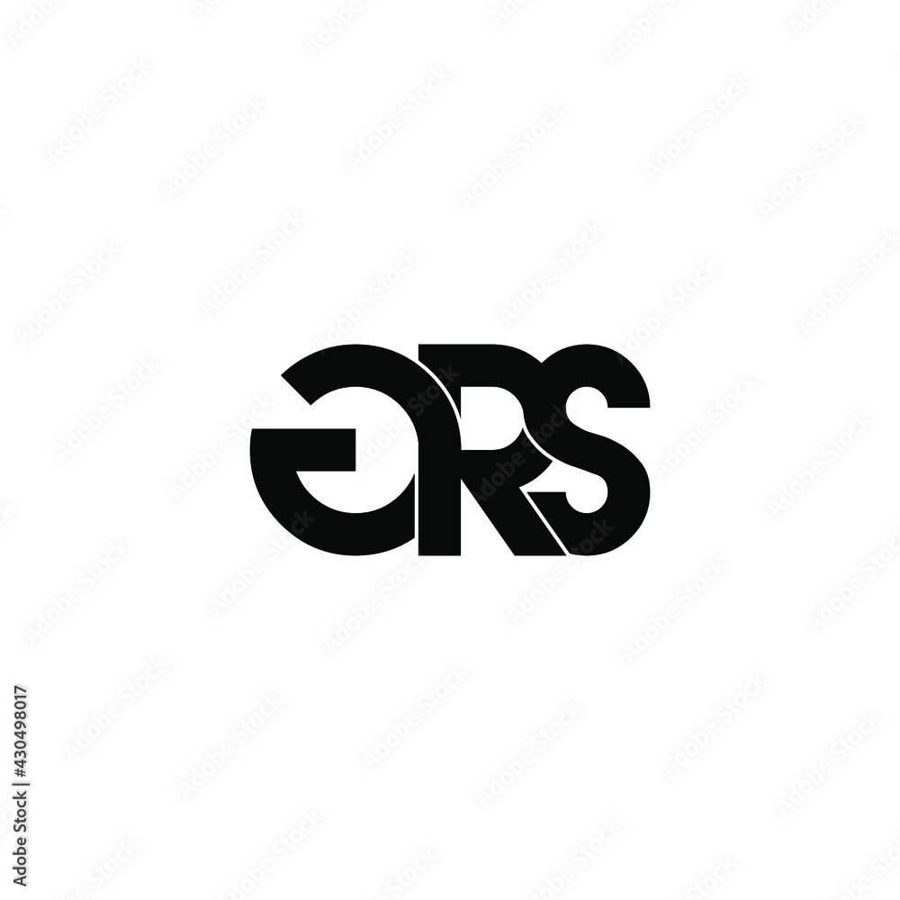 grs letter original monogram logo design Stock Vector | Adobe Stock