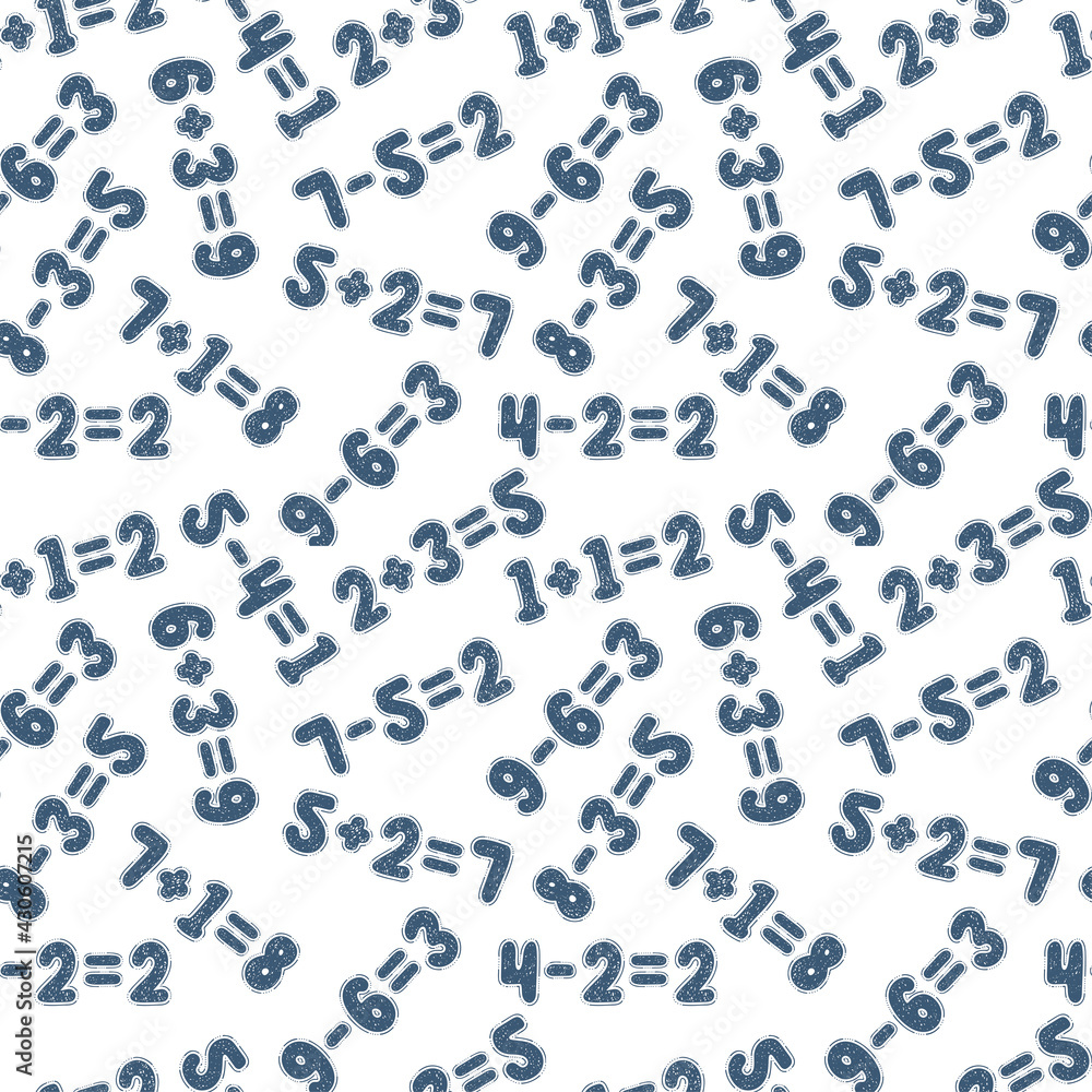 Image vectorielle Stock Mathematics simple action and solutions in ...