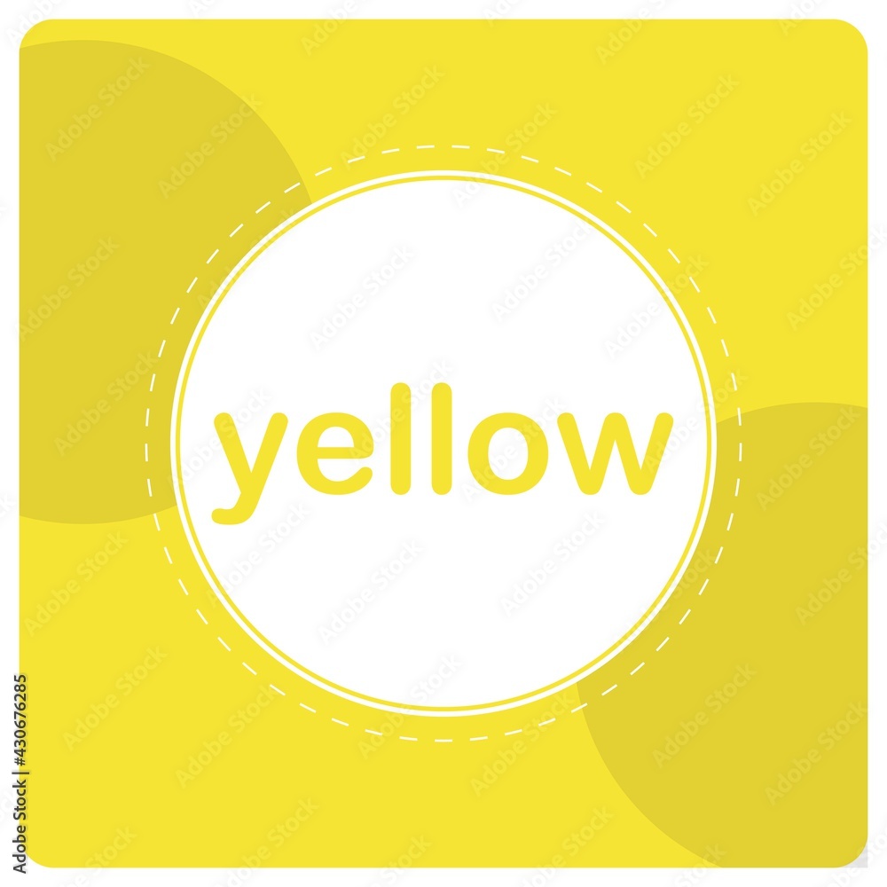 Yellow color flashcard printable for toddlers. Learn colors for ...
