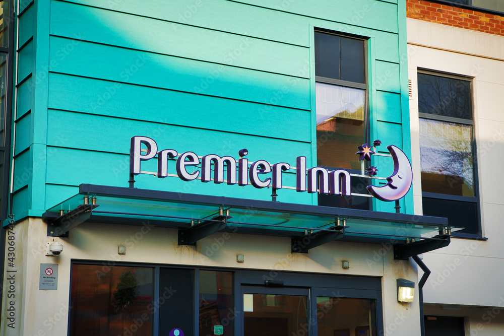 PremierInn LOGO outside building Stock Photo | Adobe Stock