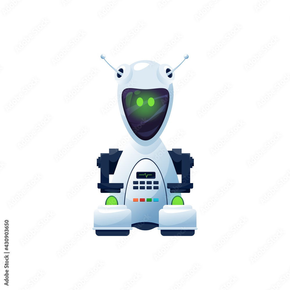 Stock-Vektorgrafik „Cartoon robot vector cyborg character. Artificial ...