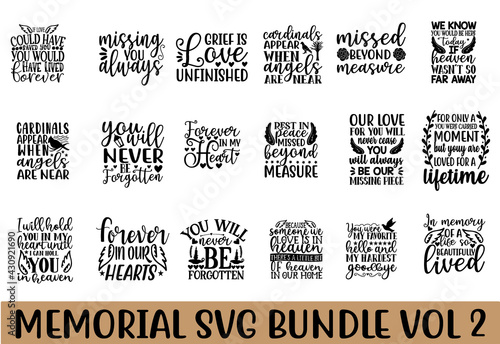 Memorial design Svg bundle vol 2 Cut Files for Cutting Machines like ...